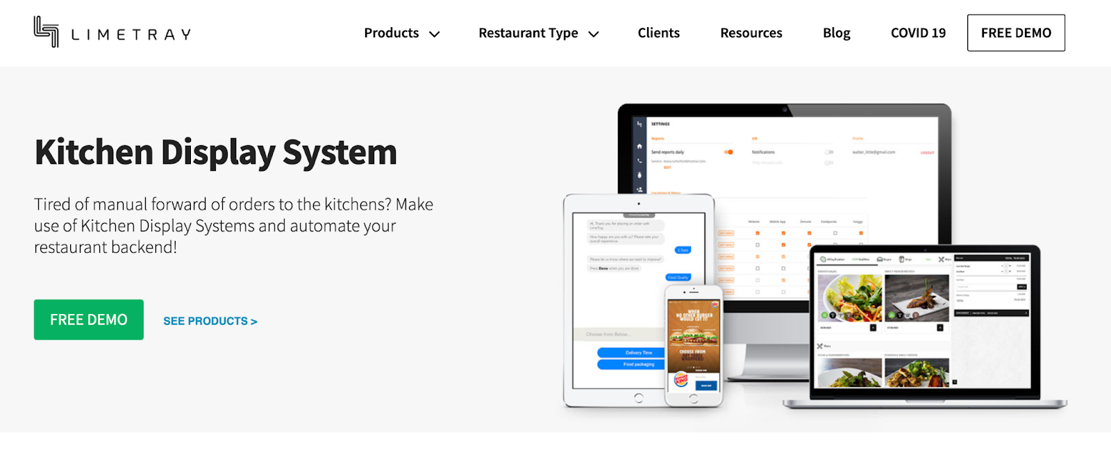 Restaurant POS Systems with Online Ordering – Limetray
