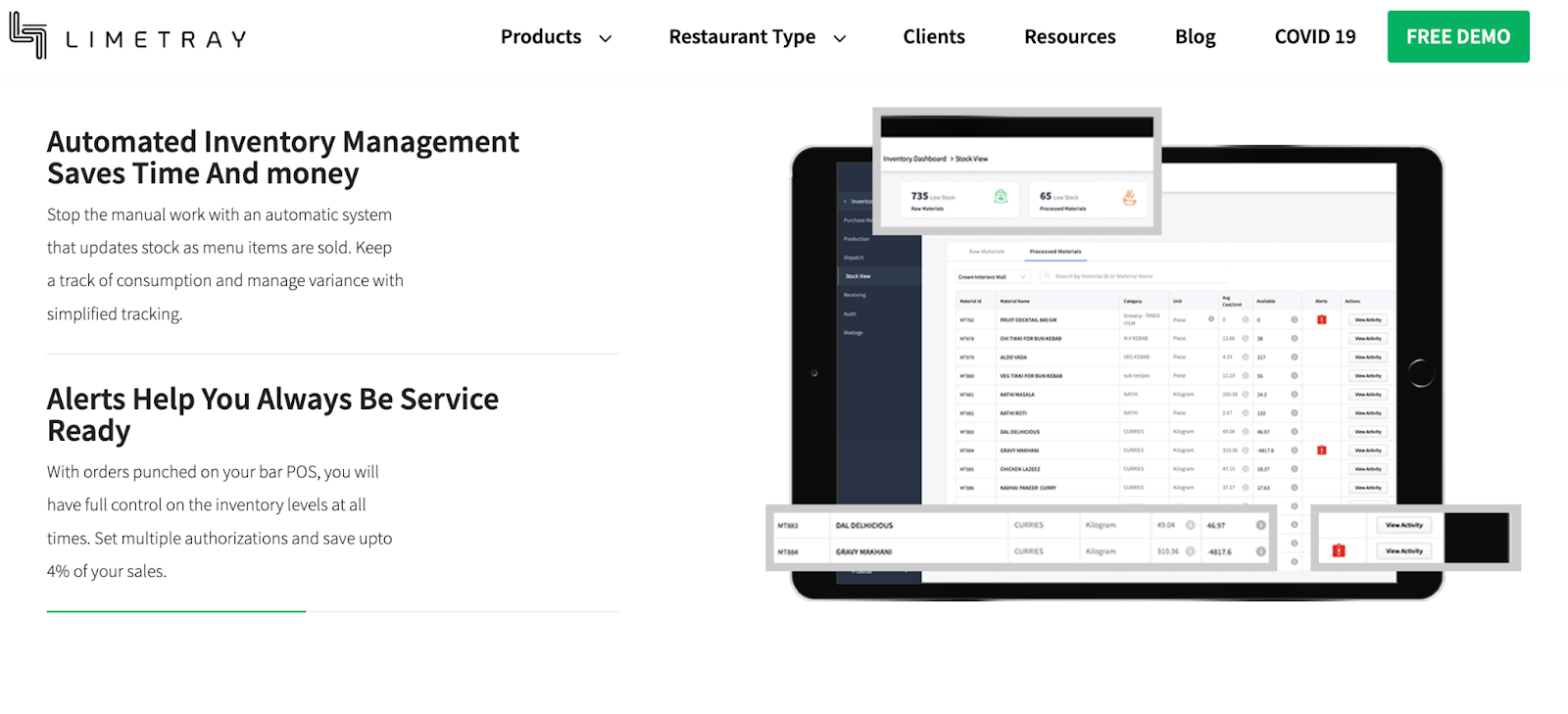 Restaurant POS Features and Pricing – Limetray